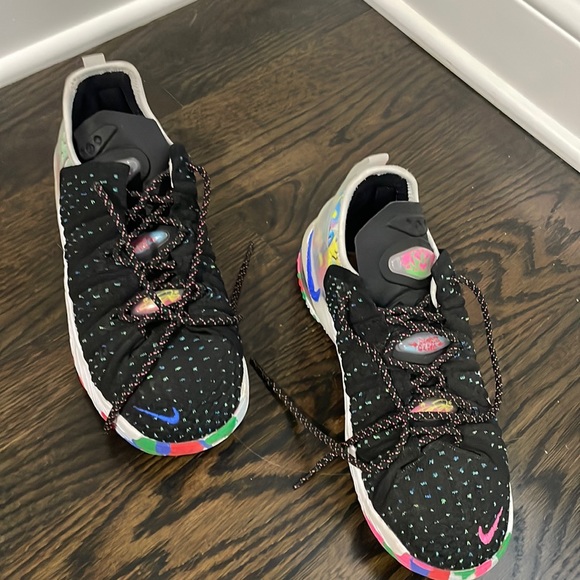 Nike | Shoes | Nike Lebron 8 Sneakers Size 6y Black With Multi Colors ...